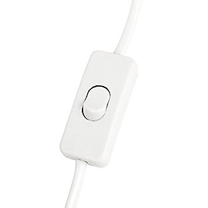 Yi Lighting - US Plug Flexible Aluminum Wire Neck Clip Lamp Holder with ON/Off Switch, Adjustable Light Stand Clamp Lamp Fixture for Reptiles Desk Lamp Grow Aquarium Light