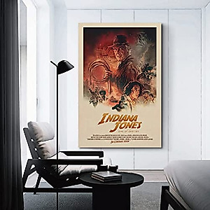Movie Indiana Jones Poster and The Dial of Destiny Movie Poster (16"x24"UnFramed)