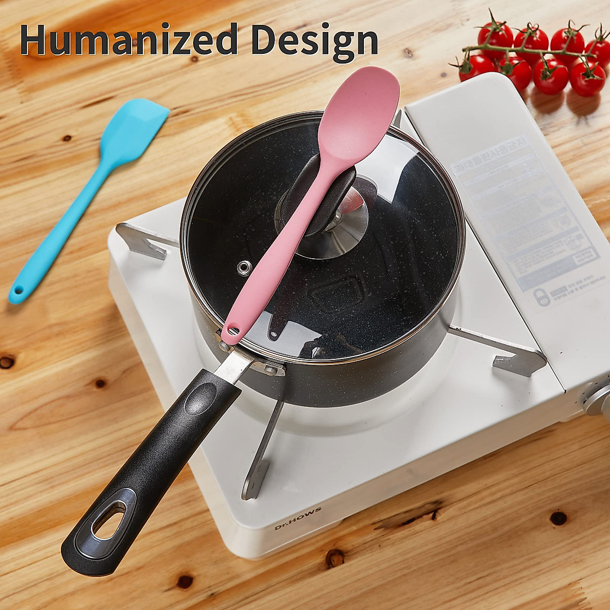 RATWIA 2 Quart Saucepan with Lid,Ultra Nonstick Sauce Pan 2Qt Small Pot with Glass Lid,Great for Home Kitchen Restaurant,Black