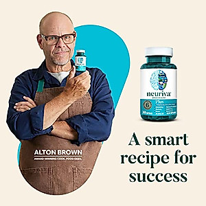 NEURIVA Plus Brain Supplement for Memory and Focus Clinically Tested Nootropics for Concentration for Mental Clarity, Cognitive Enhancement Vitamins B6, B12, Phosphatidylserine 30 Capsules