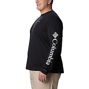 Columbia Men's Thistletown Hills Long Sleeve Logo Tee, Black, Medium