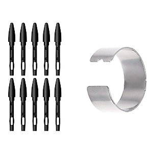 Replacement Tip Nibs for Huion Stylus Pen PN01 for Pen P80 P68 for Model 420 H420 K58 H58L 680S H580 680TF H610PRO 1060PLUS W58 DWH69 WH1409 Graphic Tablets UGEE GAOMON King (Black)