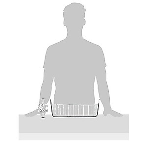 Home Basics Under The Shelf Storage Basket - Large - Onyx