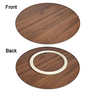 Wooden Lazy Susan Serving Tray, Dining Table Organizer Tray, Kitchen Swivel Plate, Tabletop Organizer, Round Turntable, Smooth Rotation, Rotating Serving Board (Color : D, Size : 70cm-28in)