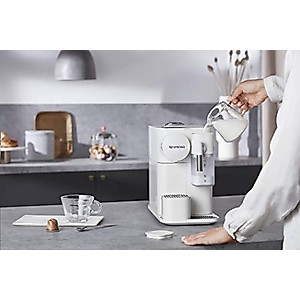 Nespresso Lattissima One Original Espresso Machine with Milk Frother by De'Longhi, Silky White