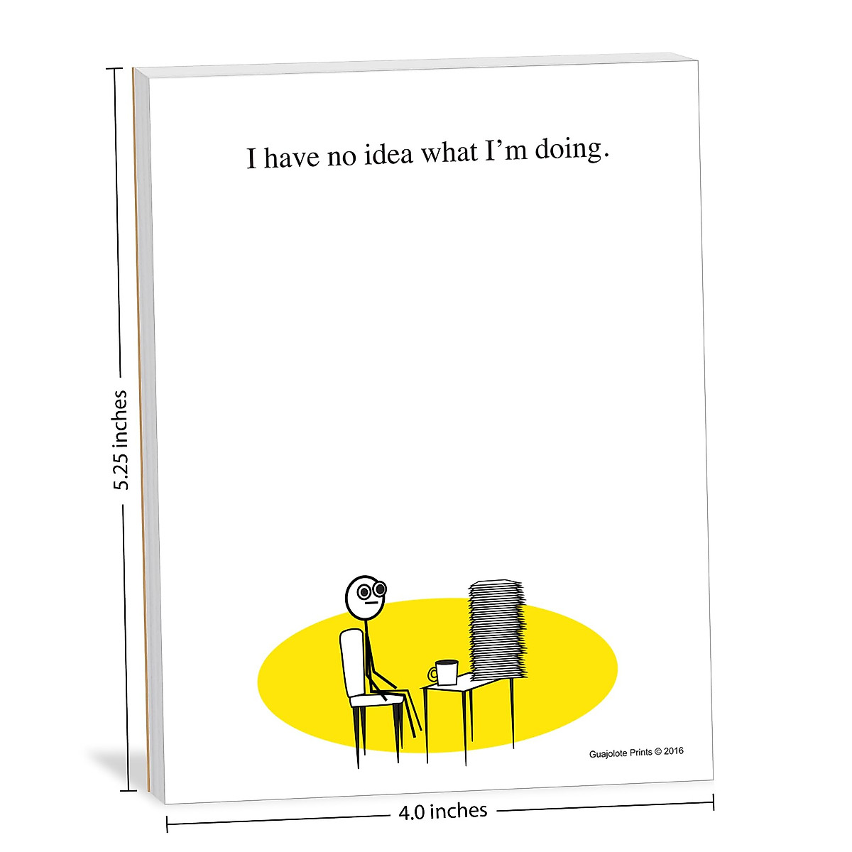 Guajolote Prints Funny Novelty Memo Pads Bundle (4 Items) Everything is Fine, This is my life Now, I have no idea what I'm doing, and I'm not even trying anymore