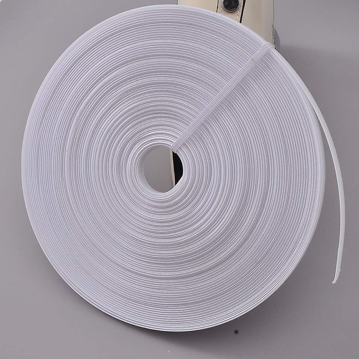 50 Yards Polyester Boning for Sewing - Sew-Through Low Density Boning for Corsets, Nursing Caps, Bridal Gowns (6mm, White)