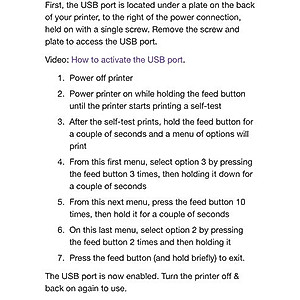 EPSON TM-T88V Thermal Receipt Printer (USB/Serial/PS180 Power Supply) (Renewed)