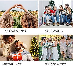 Mealguet Jewelry Personalized Gold Plated Stainless Steel Puzzle BFF Best Friend Friendship Necklace Sets for 3/4/5