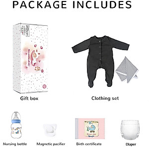 CHAREX Realistic Reborn Baby Dolls - Lifelike Newborn boy 18 inch Sleeping Real Baby Doll Handmade Weighted Soft for Kids with Gift Box