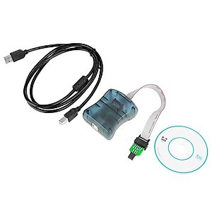 YWBL-WH AVRISP mkII Downloader Compatible with Original Programmer Supports AVR Studio, Electronic Components