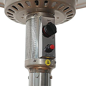 Lab Nomad Propane Patio Heaters for Outdoor Use - 46000 BTU Patio Heater - Outdoor Heat Lamps for Patio, Restaurants, & Weddings - Portable Rust-Proof Stainless Steel Patio Heater - Gas Deck