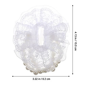 Toddmomy Pearl Bracelet Elastic Pearl Wrist Corsage Bands 10pcs Faux Pearl Wedding Wristlets DIY Lace Wrist Corsages Accessories for Wedding Prom Bride Hand Corsage Wristlet