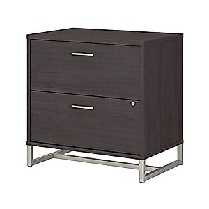 Bush Business Furniture Office by Kathy Ireland Method 2 Drawer Lateral File Cabinet-Assembled, Storm Gray