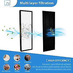 2 Pack NEA-F1 Post Filters and 10 Pack NEA-C1 Activated Carbon Pre Filters, Compatible with Eureka NEA120 and Toshiba CAF-W36USW