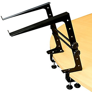RockJam Portable DJ Laptop Stand With Adjustable Height, Anti-Slip Design, Works for Laptops, Controllers and CD players