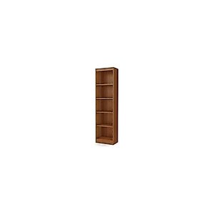 South Shore Axess 5-Shelf Narrow Bookcase-Morgan Cherry