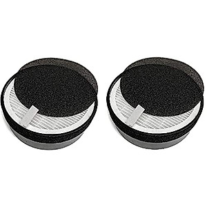 Nispira True HEPA H13 Air Filter Replacement Compatible with hOmeLabs Compact Air Purifier HME020248N with Night Light Office Bedroom, 2 Units