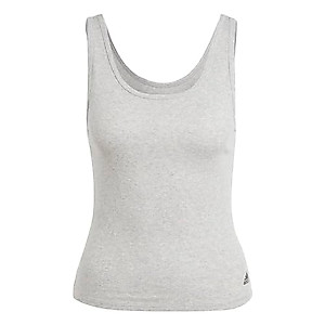 Adidas Women's Tank Top, Heather Grey, S