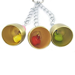 Mrli Pet Parrot Hammock Bell Toys Suitable for Small Parakeets, Cockatiels, Conures, Finches,Budgie,Macaws, Parrots, Love Birds (Bird Toys with Bells)