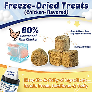 Omega 3 for Dogs with Salmon Oil, Fish Oil for Dogs Skin and Coat Supplement, Dog Allergy Relief, Hot Spot Treatment, Anti Shedding, Hip & Joint Support with EPA & DHA, Biotin, Vitamin E - 40 Servings