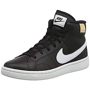 Nike Women's Sneaker, Black White, 8