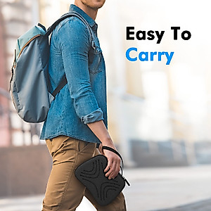 UPOK Travel Case For PS5 Controller - Playstation5 DualSense Single Game-Pad Hard Shell Box, EVA Storage Carrying Bag For PS5/PS4/Xbox/Nintendo Switch Games Control