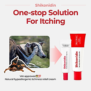 JAYU PET Shikonidin 0.7oz (20g) - Hotspots Itchy Irritated Skin Relief for Dog & Cat, Pet Soothing Cream Lotion for Moisturizing Dry Pad and Sensitive Nose
