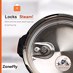 Silicone Sealing Ring for COSORI 8 Qt Pressure Cooker 100% Silicone Replacement Gasket Seal Rings for 8 Quart COSORI Multifunctional Programmable Pressure Cooker Accessories 2-Pack