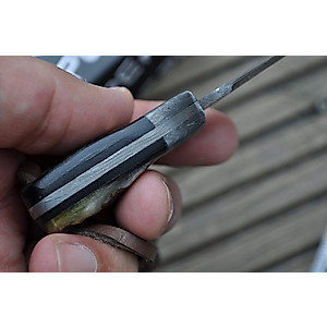 Perkin Handmade Knife - Damascus Steel Hunting Knife - Neck Knife