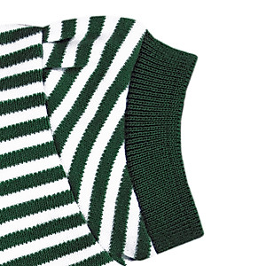 Michigan State University Spartans Striped Game Day Dress with Bloomer Green/White 3-6 Months
