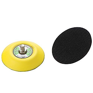 2PCS 3" Hook and Loop Backing Pads 5/16"-24 Threads Polishing Buffing Plate for Dual Action Car Polisher (8mm)