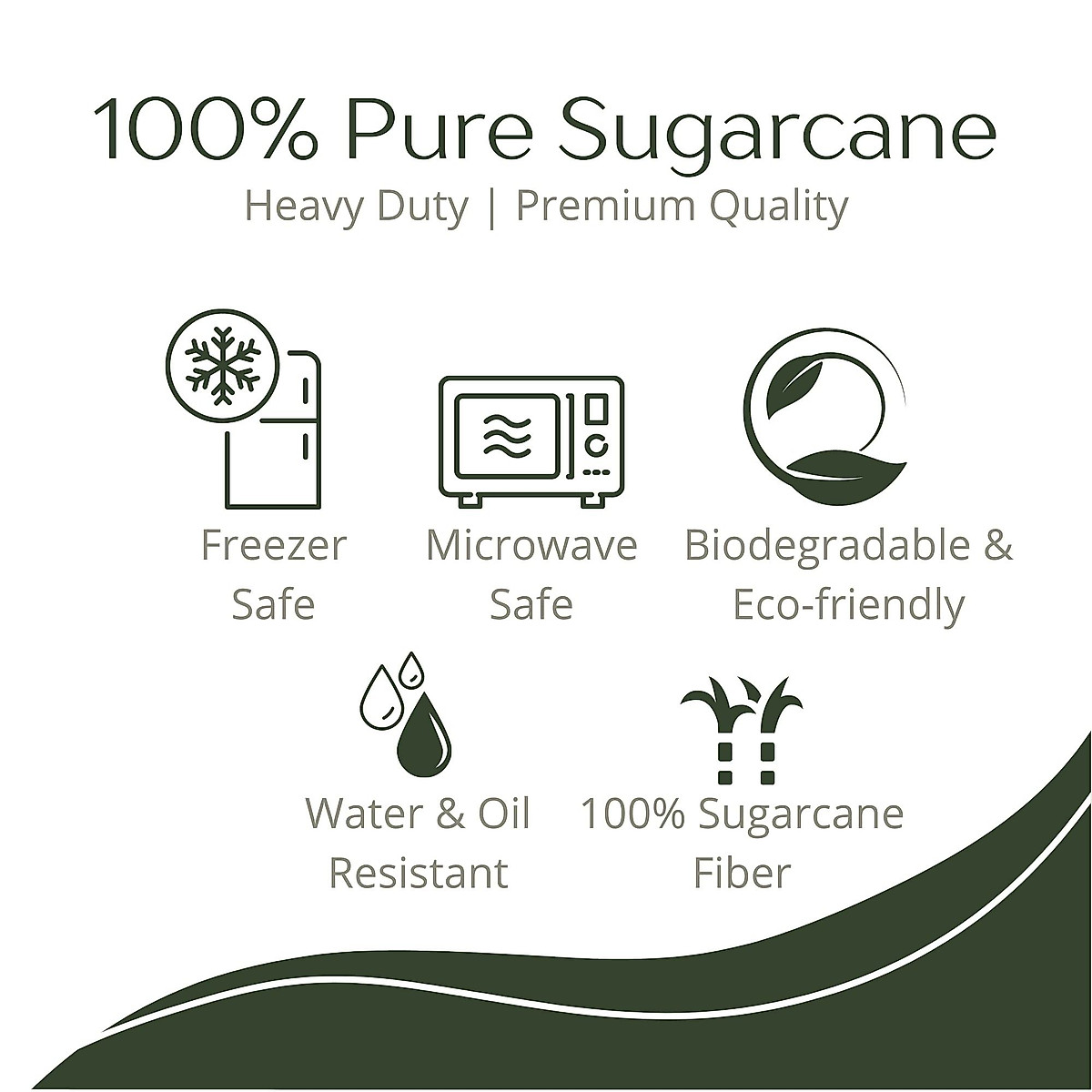 FAMASTON 100 pack Oval Paper Plates 12 inch 100% Compostable Heavy-Duty disposable extra large platters thanksgiving dinner party bulk 12" biodegradable platos - White