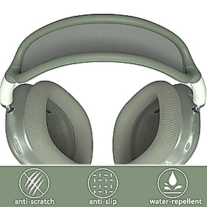 Geekria Silicone Headband Cover Compatible with AirPod Max Headphone, Headband Protector/Headband Replacement Easy DIY Installation No Tool Needed (Green)