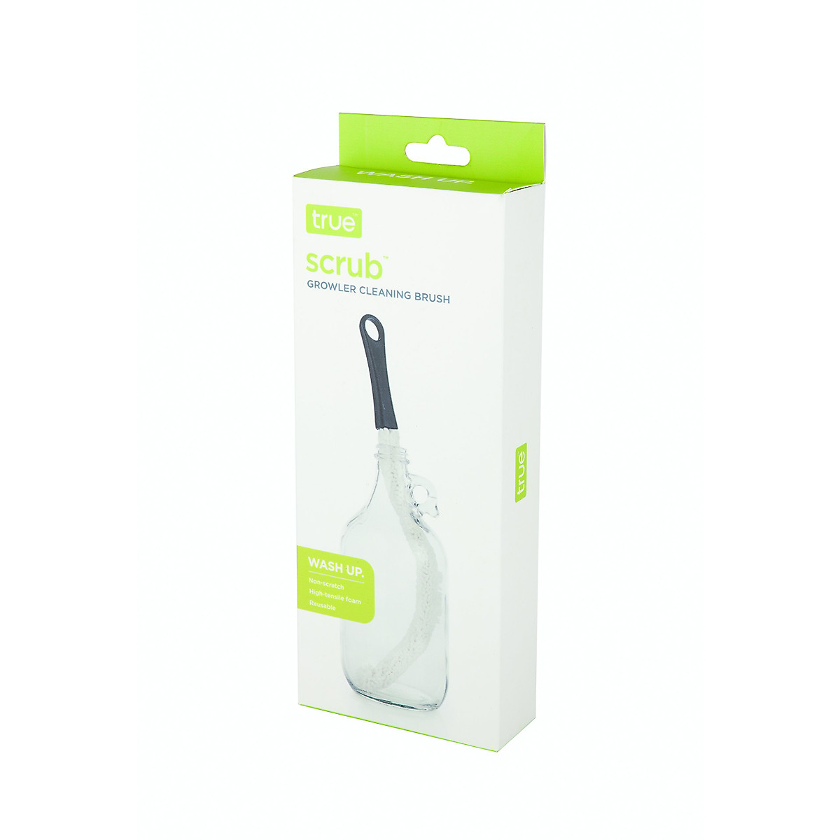 True Wine Decanter Drying Stand and Holder Essential Accessory Glassware Rack for a Spot-Free Finish, Rubber Coating Protects Glass, Chrome Plated Iron, Silver