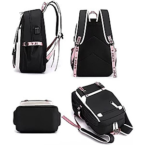 Kpop Backpack for Fans with Audio Cable USB Charging Port Laptop Bag Merchandise for Girls Fans Gifts-1
