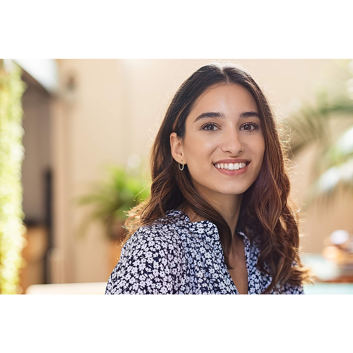 Clip On Spring Hoop Earrings for Non-Pierced Ears (17mm, Gold-Tone)