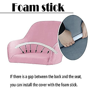 QINU KEONU Only 1 Black Velvet Swivel Armrest Curved Back Home Office Desk Chair Covers Stretch Wingback Dining Chair Cover Protector for Vanity Living Room (Black, 1)