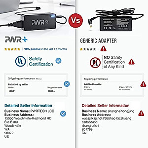 Pwr for Acer Aspire Charger Laptop Power Cord: UL Listed E15 ES1 E1 E5 F5 F15 E 15 1 5 F 5 15 V3 V5 V7 V 3 5 7 R7-571 R3 S3 M3 M5 Extra Long Notebook Power Adapter Supply