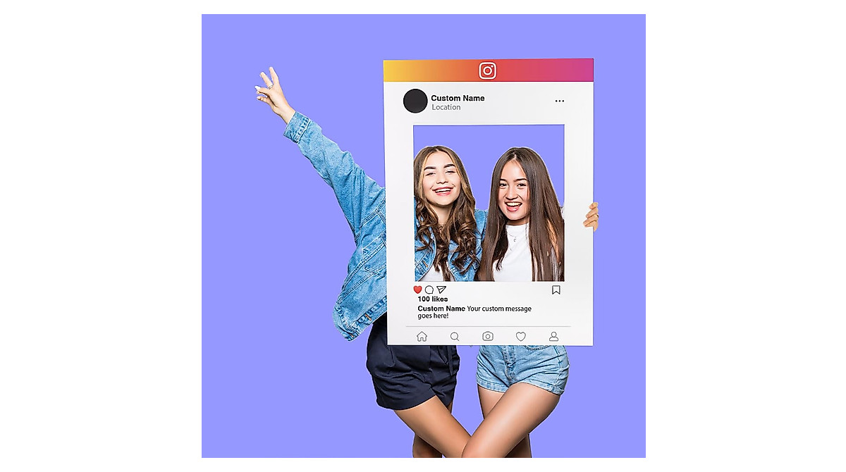 Custom Instagram Selfie Frame - Perfect for Parties & Events