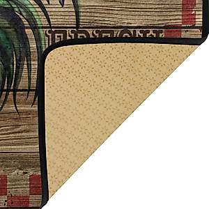 ALAZA Rooster Kitchen Floor Mat Farmhouse Kitchen Non Slip Comfort Mat 39x20 inches
