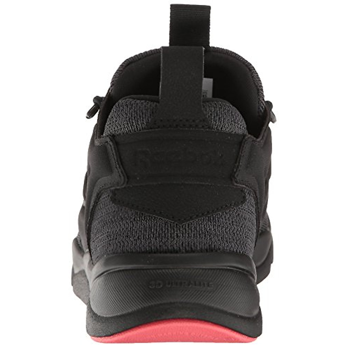 Reebok Women's Furylite Sole Running Shoe, Black/Gravel/Fire Coral, 5 M US