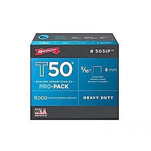 Arrow Fastener 50524 5/16" T50 Staples