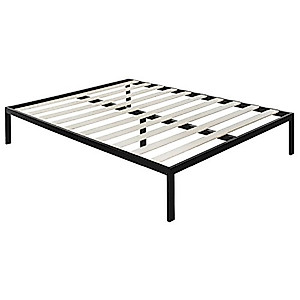 Zinus 10 Inch Green Tea Luxe Memory Foam Mattress/Pressure Relieving/CertiPUR-US Certified/Bed-in-a-Box/All-New, Queen & Korey Metal Platform Bed Frame with Upholstered Headboard, Queen