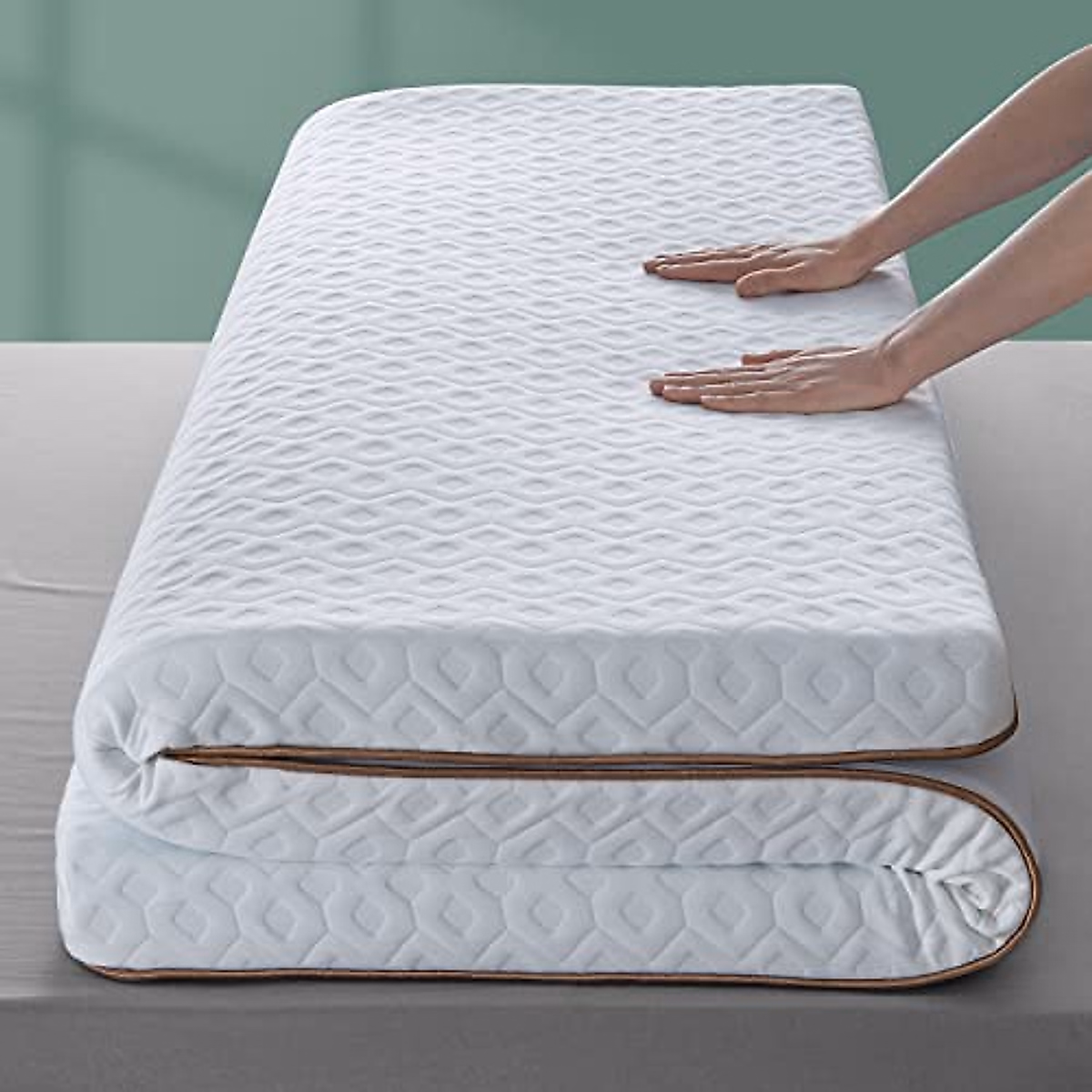 BedStory Memory Foam Mattress Topper Full - 3 Inch Gel Infused Bed Toppers - High Density Foam & Premium Soft Cover, CertiPUR-US Certified