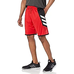 adidas Men's Pro Madness Shorts, Scarlet, Medium