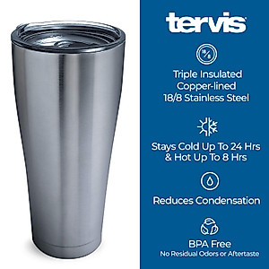 Tervis Star Wars Classic Logo Triple Walled Insulated Tumbler Travel Cup Keeps Drinks Cold & Hot, 30oz Legacy, Stainless Steel