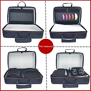 Storage Carry Case Bag for PS5 Consoles Controller Cable Travel Bag, Large Capacity PS5 Bag Shoulder Handbag, Waterproof Portable for Playstation Controller, PS5 Games, Gaming Headset, and Gaming Accessories (Black)