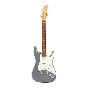 Fender Player Stratocaster SSS Electric Guitar, Silver, Pau Ferro Fingerboard