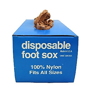 Disposable Tri- Sox Foot Sox, Tan- 1 Gross, 144 pcs